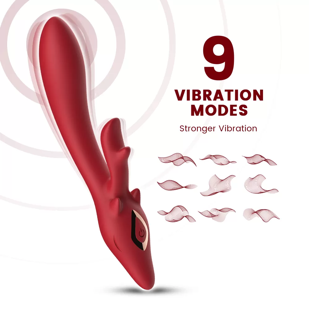 Dragon Manyetik Şarjlı Ultra Güçlü Titreşimli 2 In 1 Lüks Rabbit